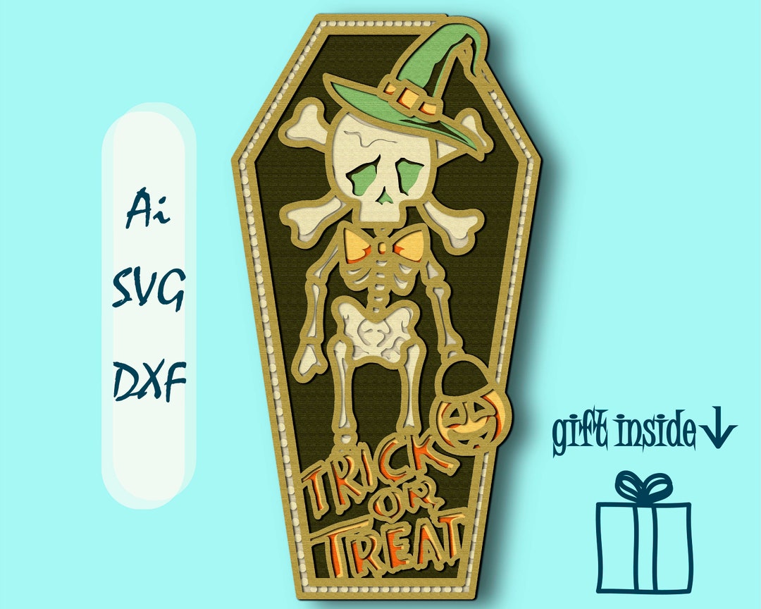 Skeleton 3D Layer Svg/skeleton 3D Mandala/skeleton Paper Cut/plywood ...