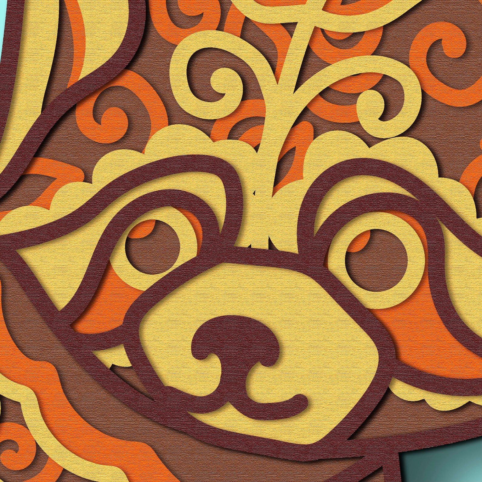 Red Panda 3D Layer Svg/red Panda 3D Mandala/panda Paper - Etsy