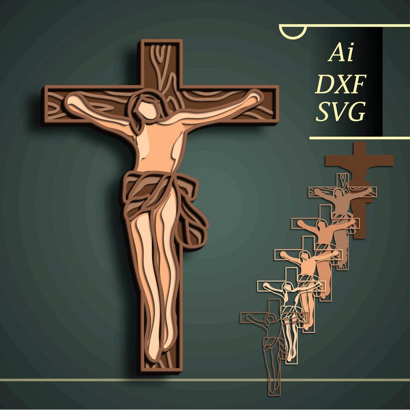 7 Layered Jesus Art Decor - Etsy