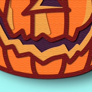 Pumpkin 3D Layer SVG/ Pumpkin 3D Mandala/ Pumpkin Paper Cut/ - Etsy