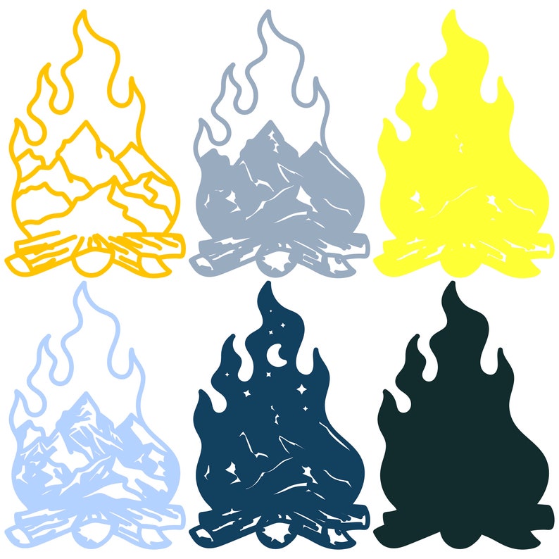 Fire Multilayer 3D SVG/ Fire 3D Cut/ Fire Paper Cut/ Plywood - Etsy