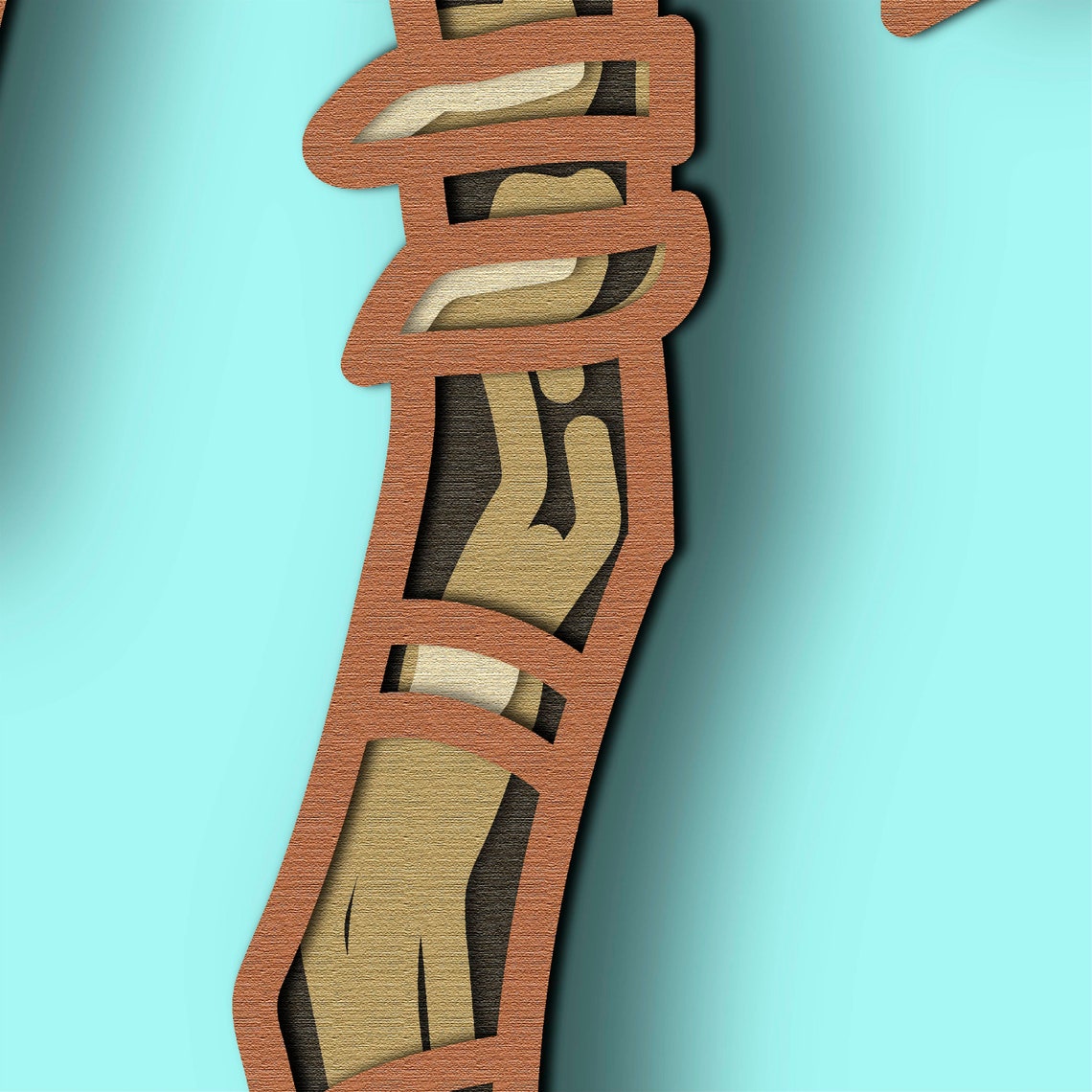 Ax SVG 3D Layer/ Ax 3D Cut/ Ax Paper Cut/ Plywood Cut 3D | Etsy