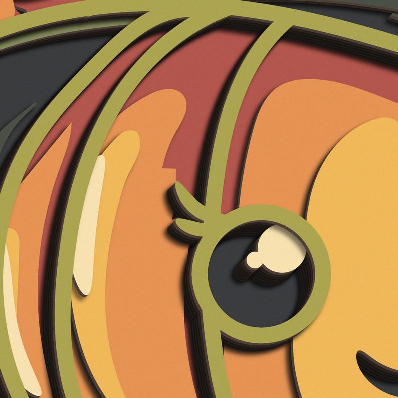 3D Cute Pumpkin SVG/ Fall Home Decor, Multilayer Cut File for Cricut ...