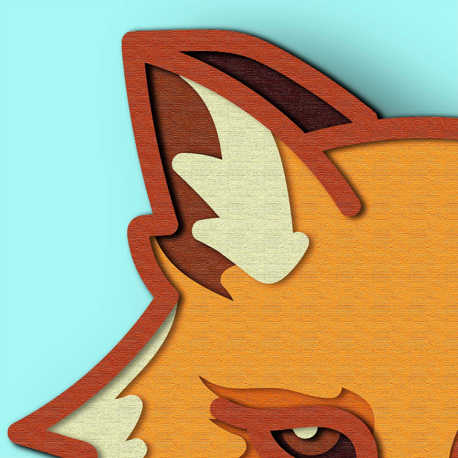 Fox SVG 3D Layer/ Fox 3D Mandala/ Fox Paper Cut/ Plywood Cut | Etsy