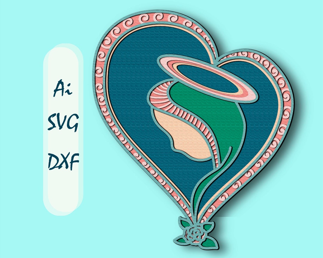 Mary 3D Layer SVG/ Mary 3D Mandala/ Mary Paper Cut/ Plywood - Etsy