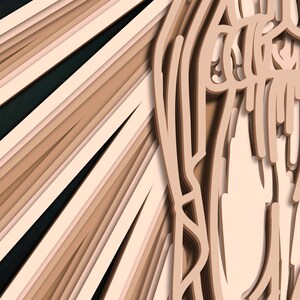 Divine Mercy Multilayer SVG/ Divine Mercy 3D Mandala/ Jesus Paper Cut ...