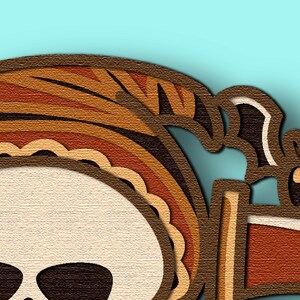 Death 3D Layer SVG/ Death 3D Mandala/ Death Paper Cut/ Plywood Cut 3D ...