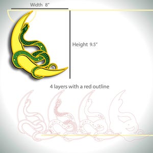 Snake Multilayer 3D SVG/ Snake Cnc Cut/ Snake Paper Cut/ Plywood Cut 3D ...