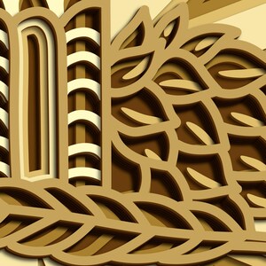 Beer Multilayer SVG/ Beer 3D Mandala/ Beer Paper Cut/ Plywood Cut 3D ...