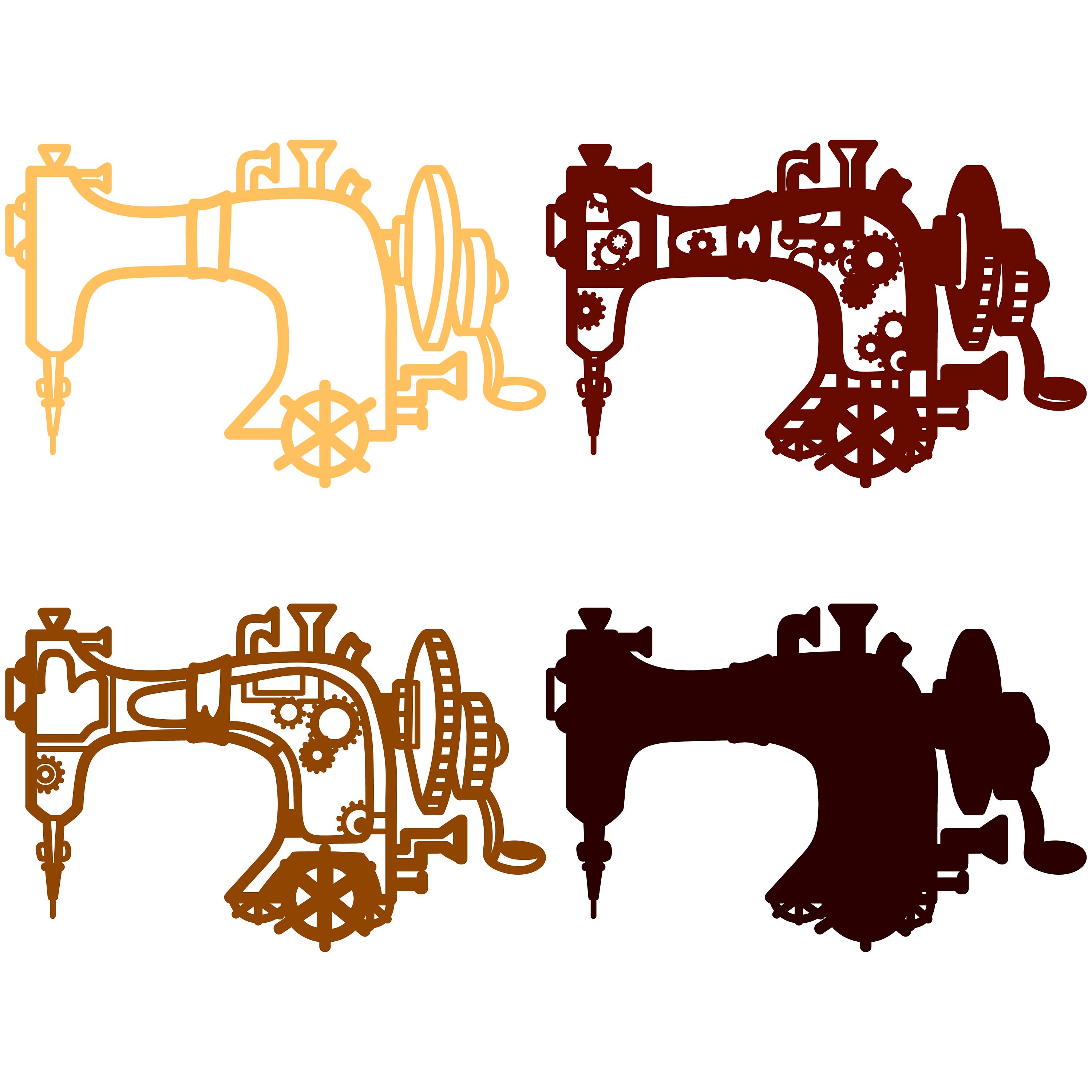 Sewing Machine SVG 3D Layer/ Sewing Machine 3D Mandala/ Sewing - Etsy ...