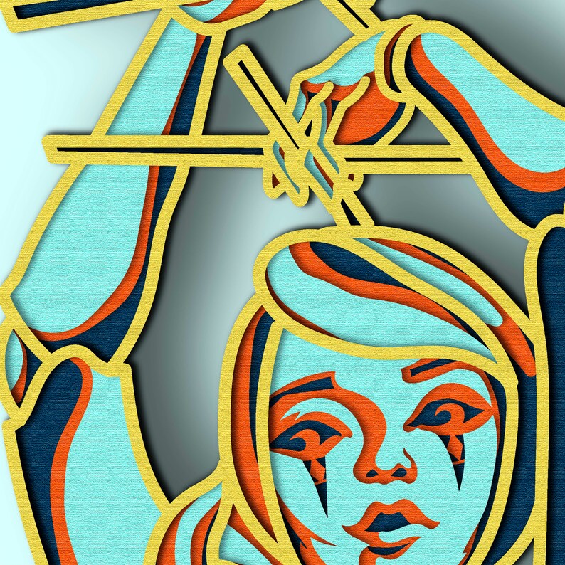 Puppet 3D Layer SVG/ Puppet 3D mandala/ Puppet paper cut/ | Etsy