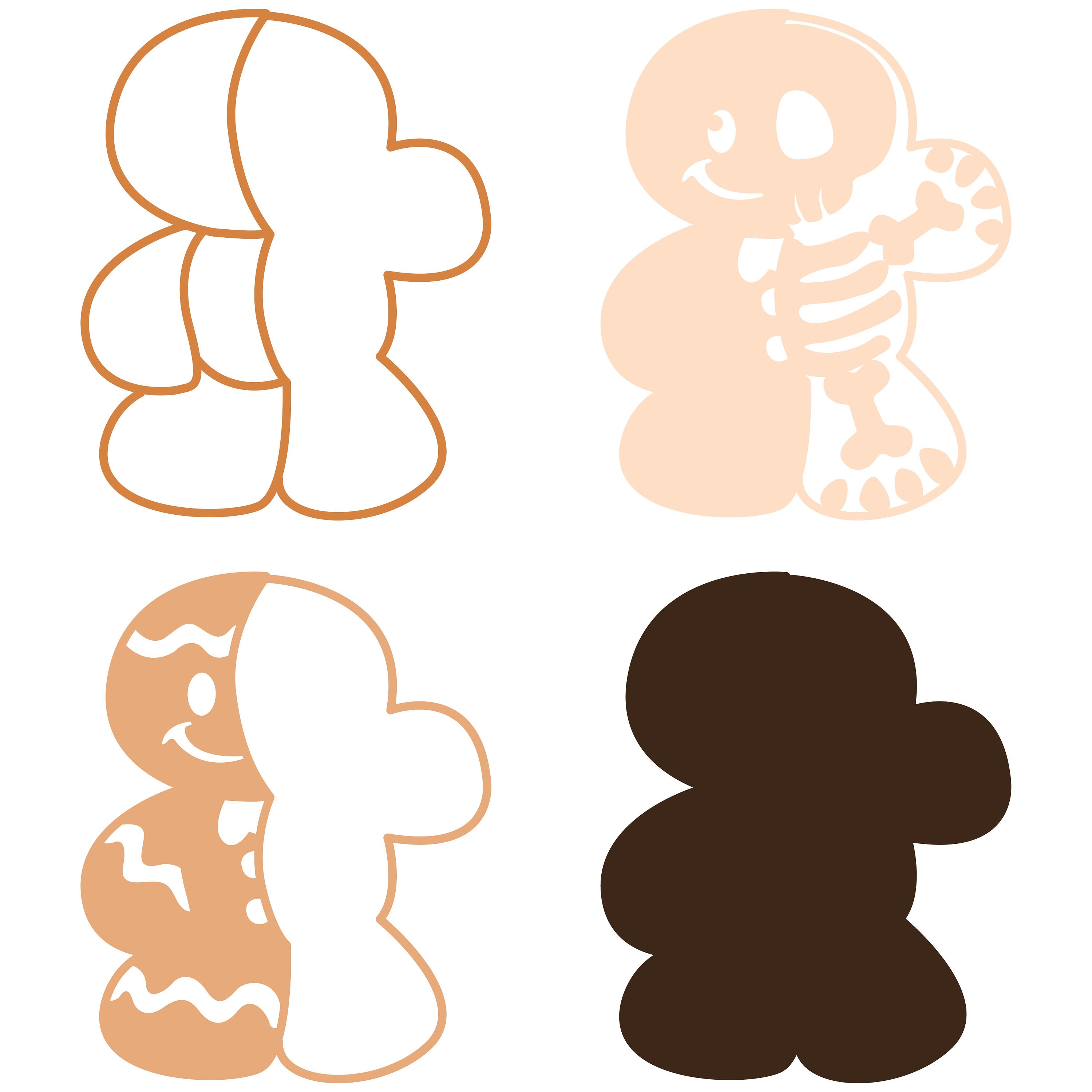 Skeleton 3D Layer Svg/skeleton 3D Mandala/skeleton Paper - Etsy