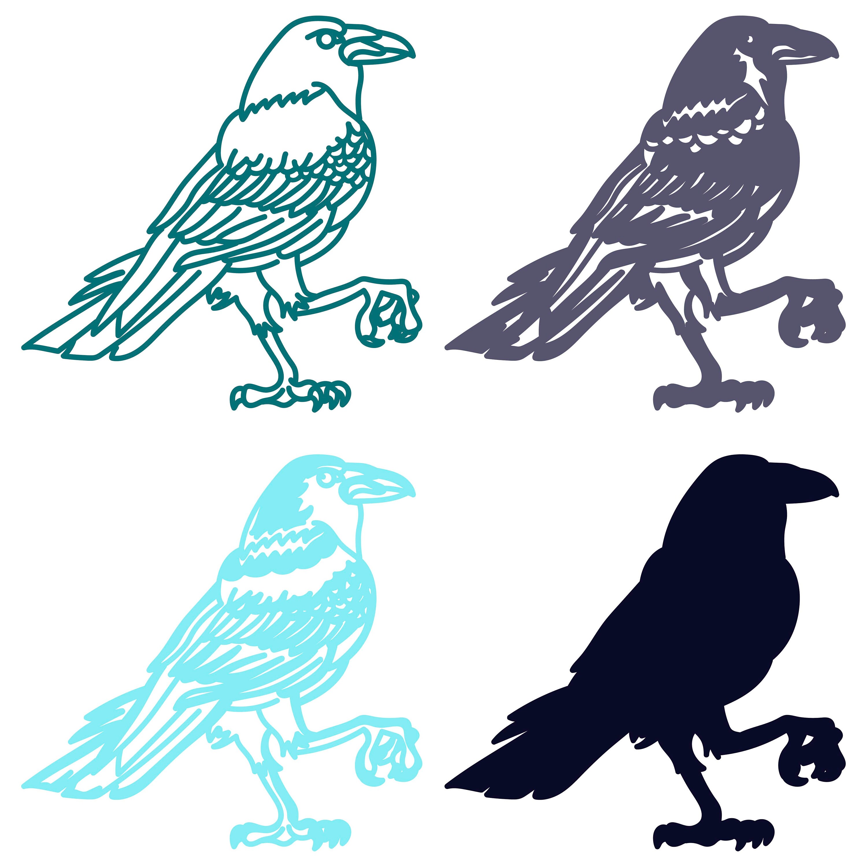 Raven multilayer 3D SVG/ Raven 3D mandala/ Raven paper cut/ | Etsy