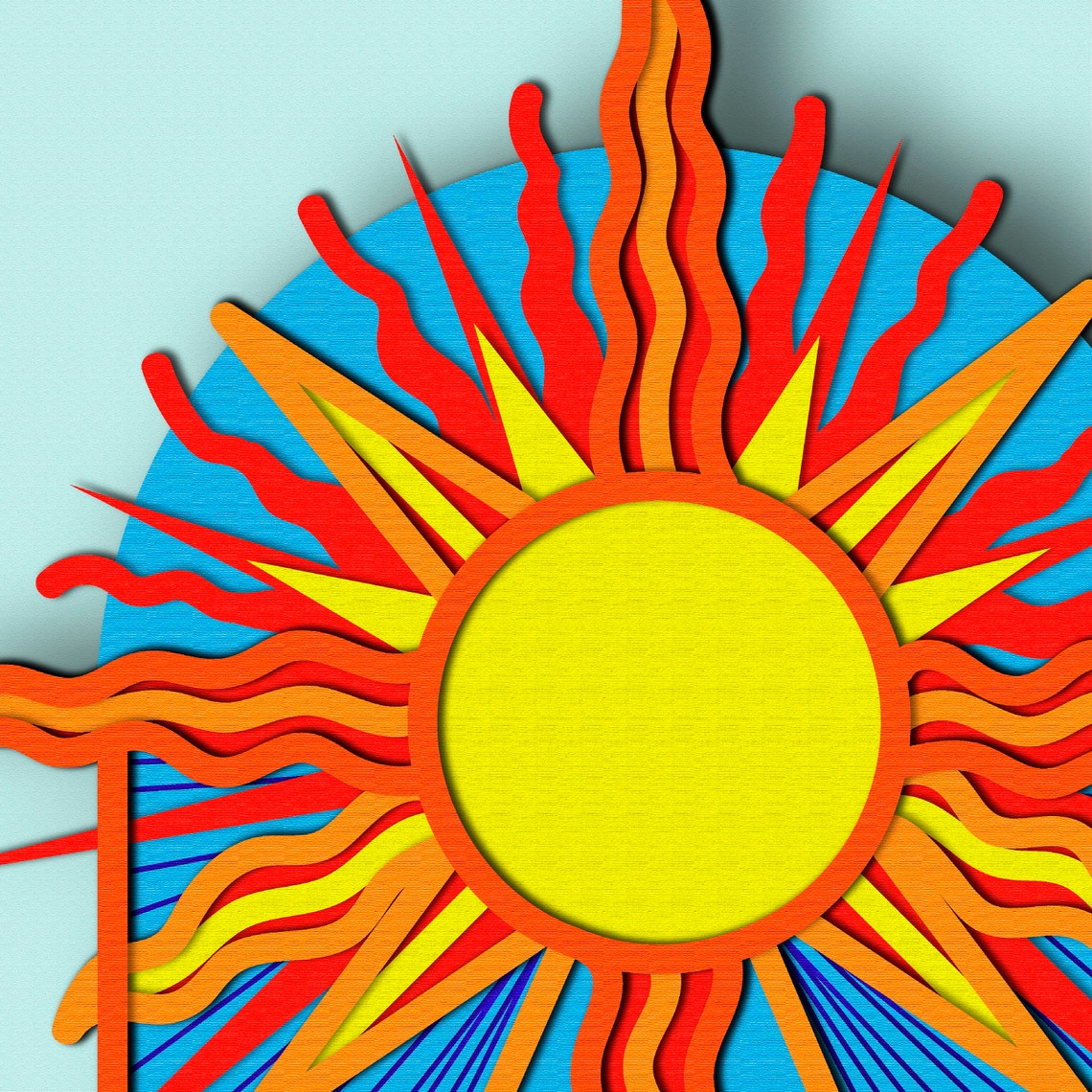 Sun&moon 3D Layer SVG/ Sun and Moon Bundle/ Moon Paper Cut/ - Etsy
