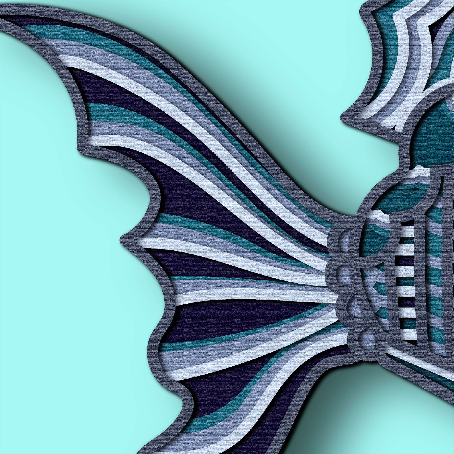 Fish 3D Layer SVG/ Fish 3D Mandala/ Fish Paper Cut/ Plywood - Etsy Canada