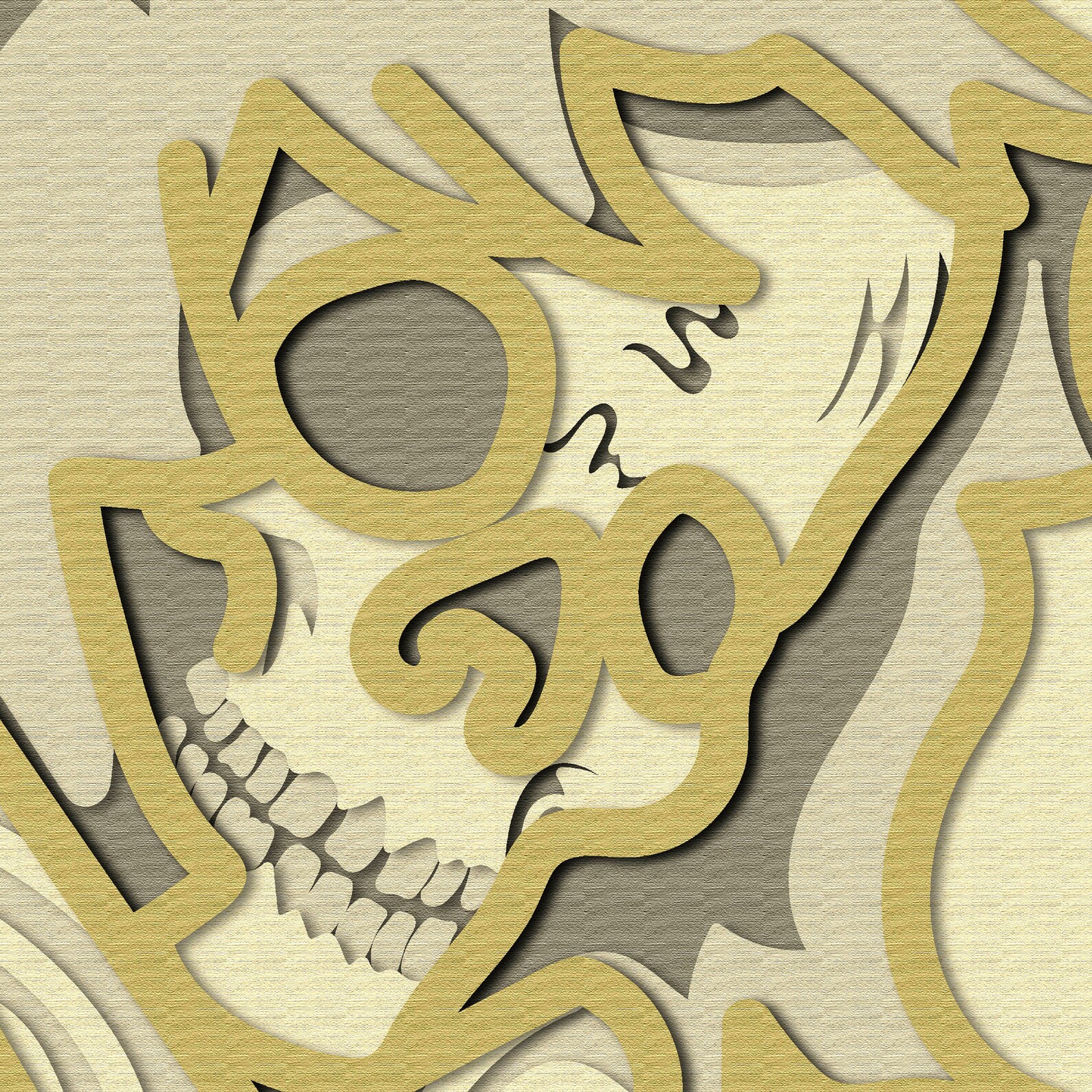 Death 3D Layer SVG/ Death 3D Mandala/ Death Paper Cut/ Plywood - Etsy