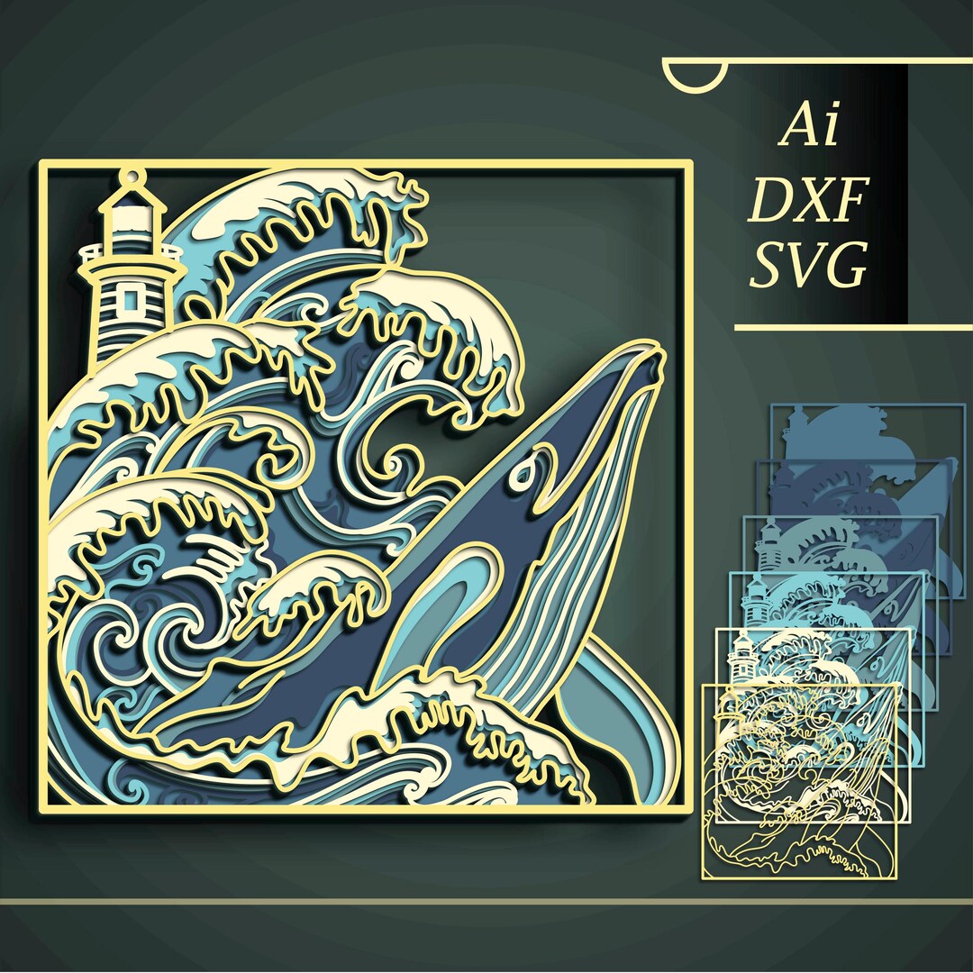 3D Lighthouse Multilayer Svg/layered Lighthouse Cut File for Cricut ...