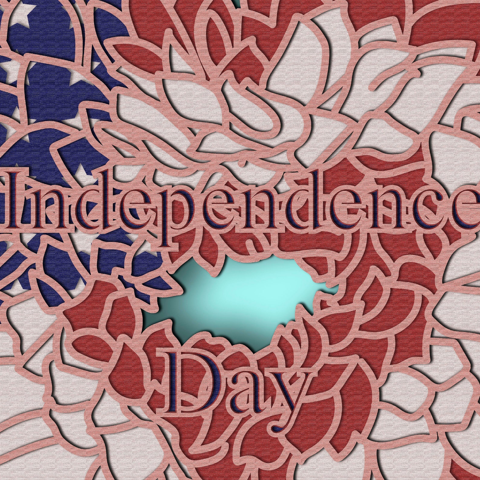 Independence Day Multilayer 3D Svg/independence Day 3D | Etsy