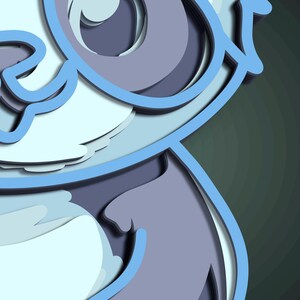 Panda SVG Multilayer/ Cnc Cut/ Panda 3D Mandala/panda Paper Cut/plywood ...