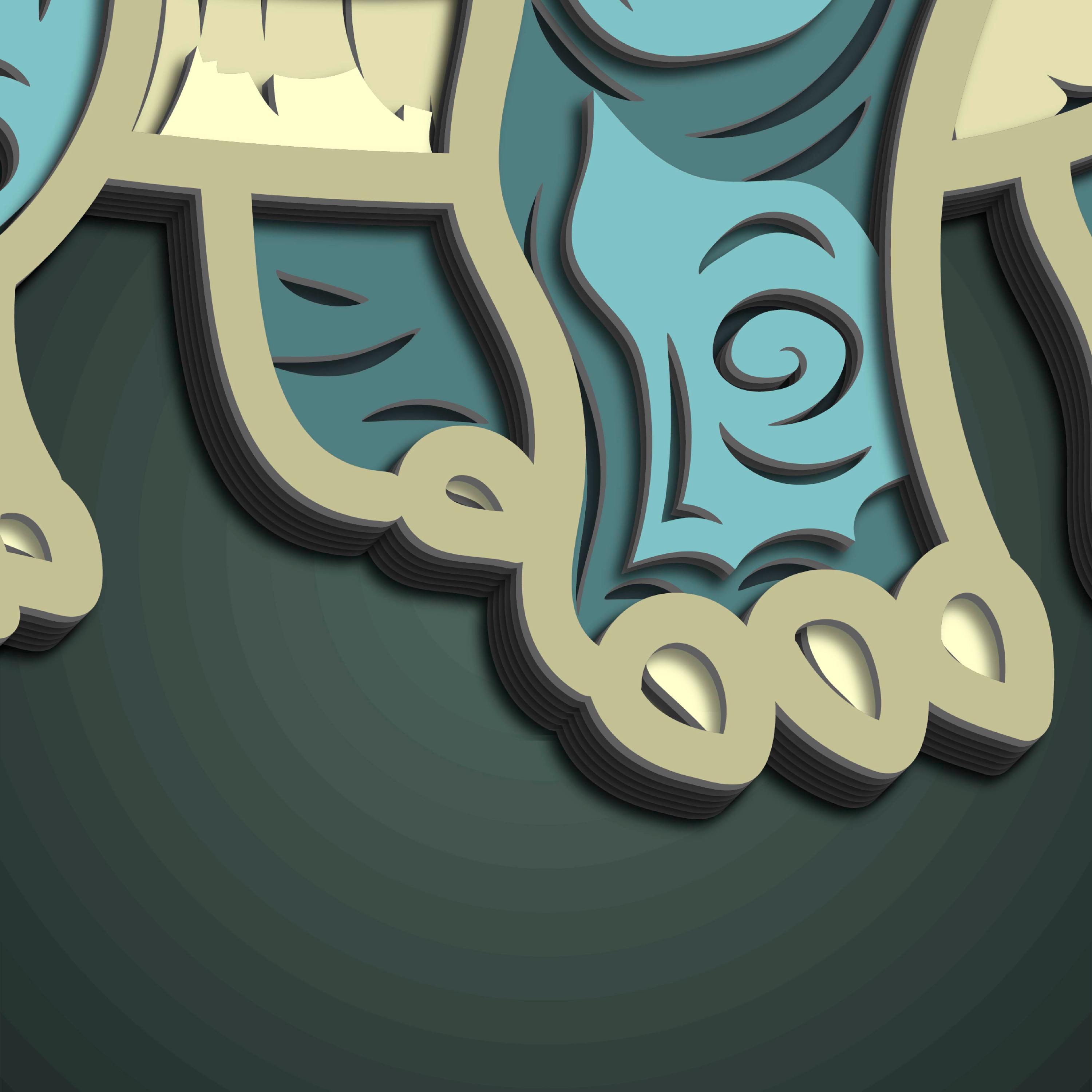 3D Triceratops SVG: Dinosaur, Multilayer Cut File, Cricut&glowforge ...