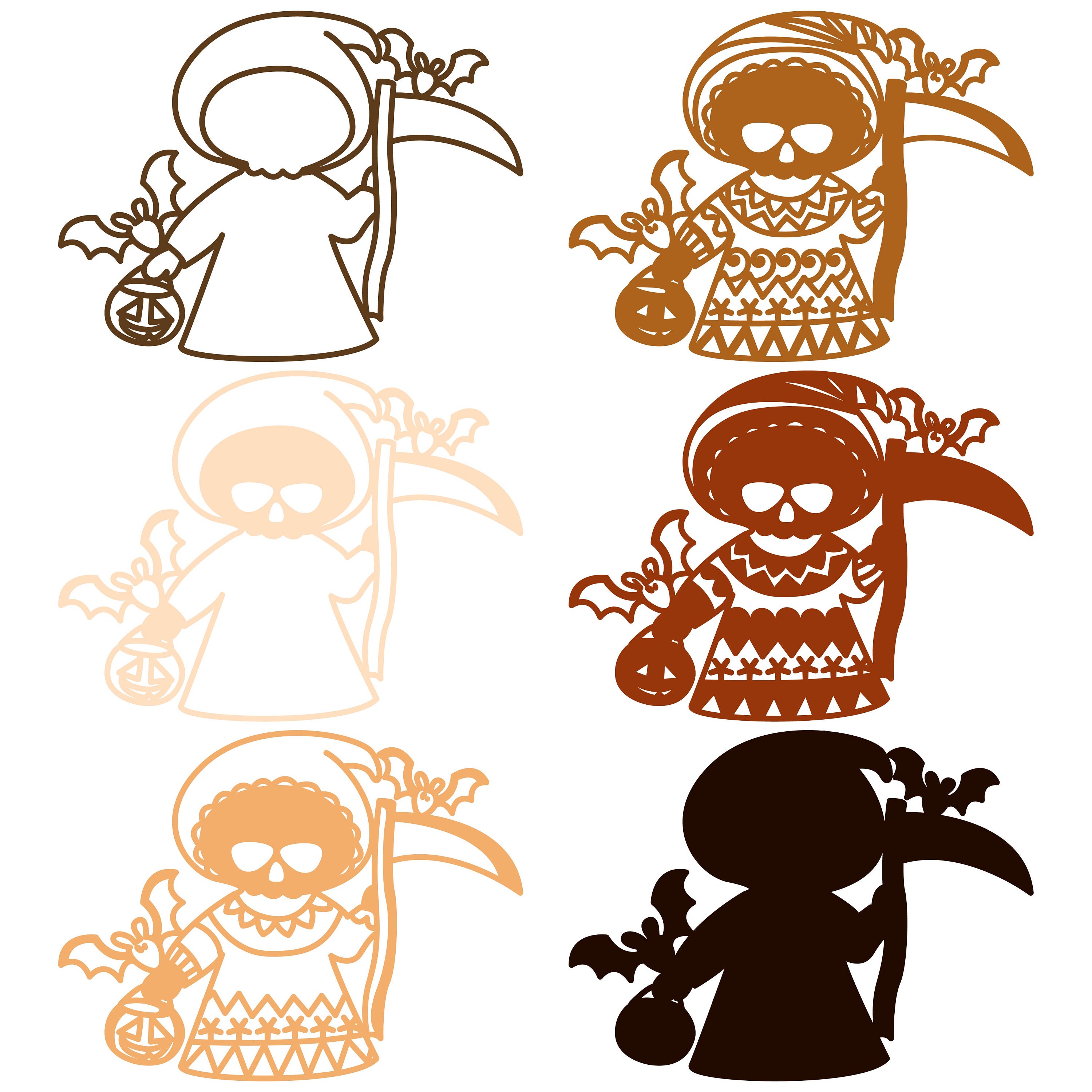 Death 3D Layer SVG/ Death 3D Mandala/ Death Paper Cut/ Plywood - Etsy