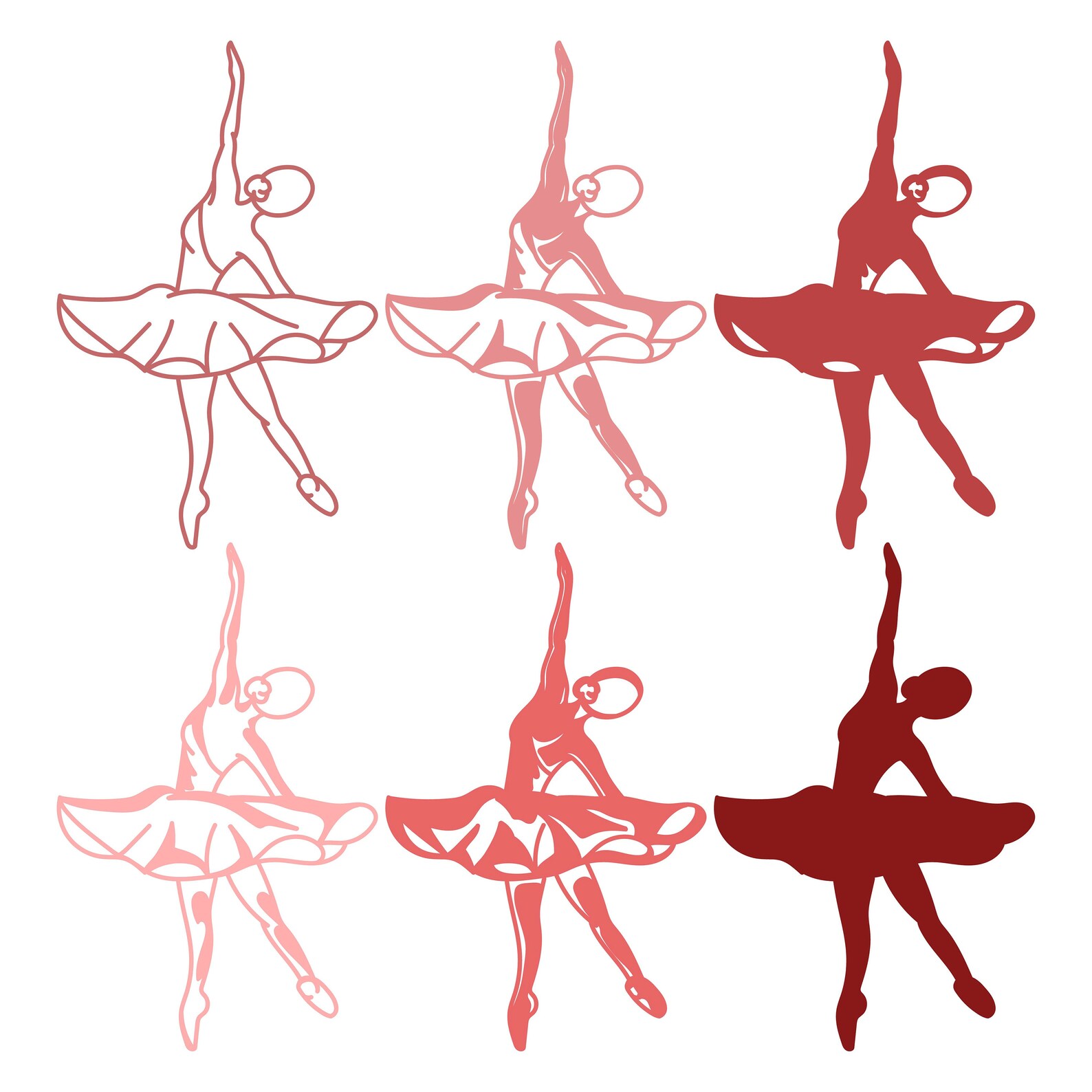 Ballerina Multilayer 3D SVG/ Ballerina 3D Cut/ Ballerina Paper - Etsy