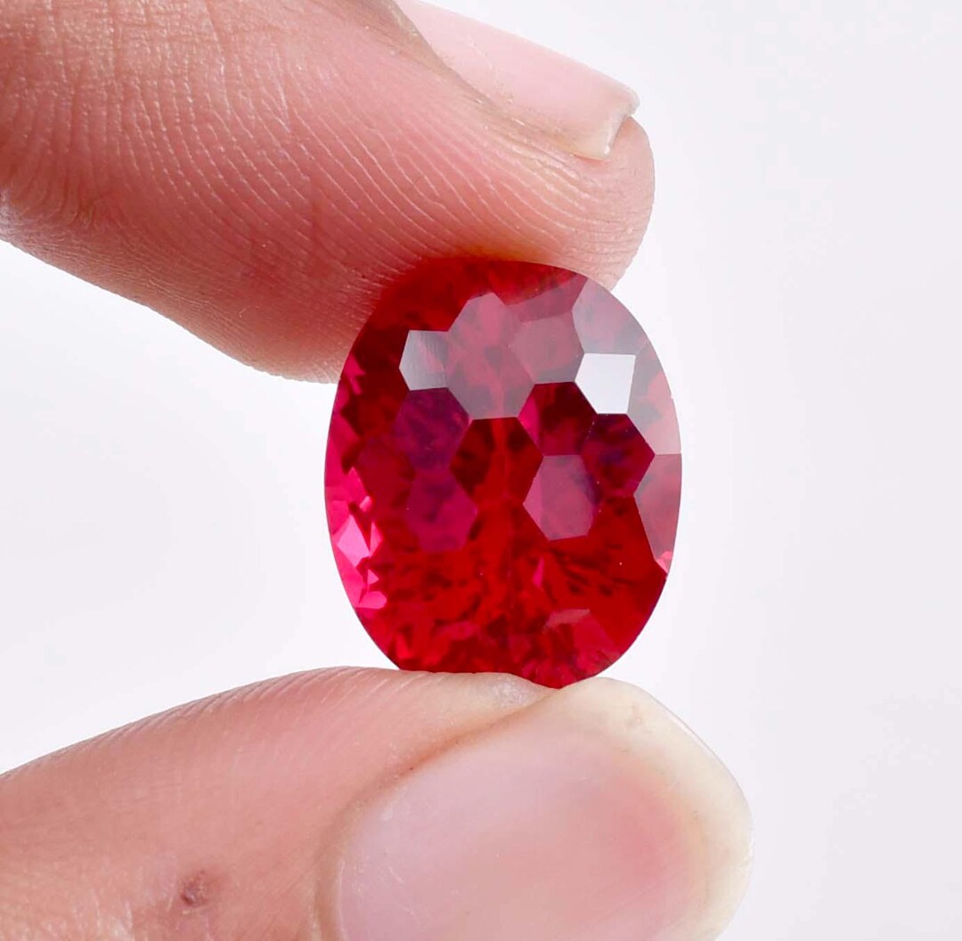 13 X 13 MM FLAWLESS 10.60 Ct (100% Natural) Red Painite Burmese Facet ...