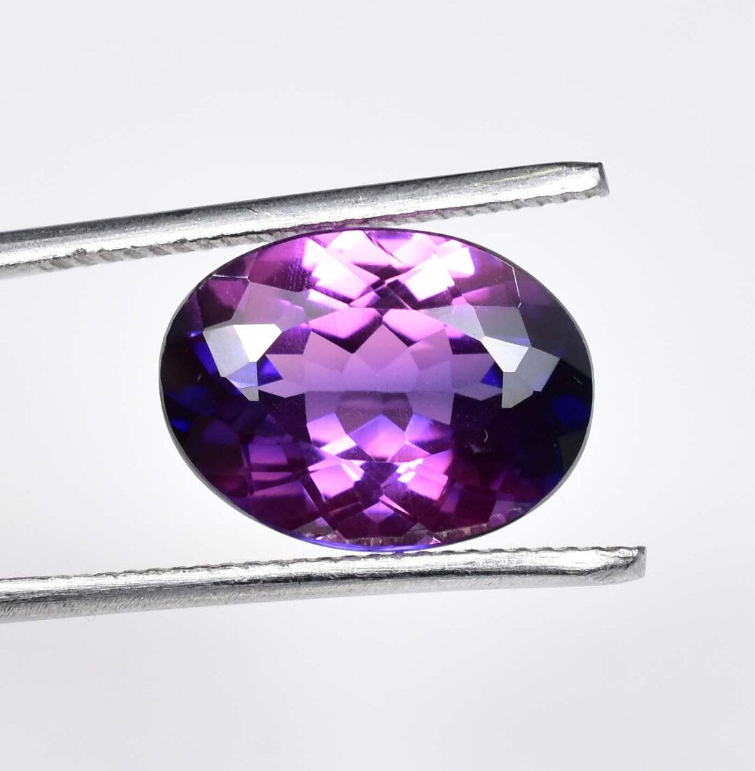 8.65 Ct Natural Purple Blue Taaffeite Sapphire Oval Cut Loose Gemstone ...