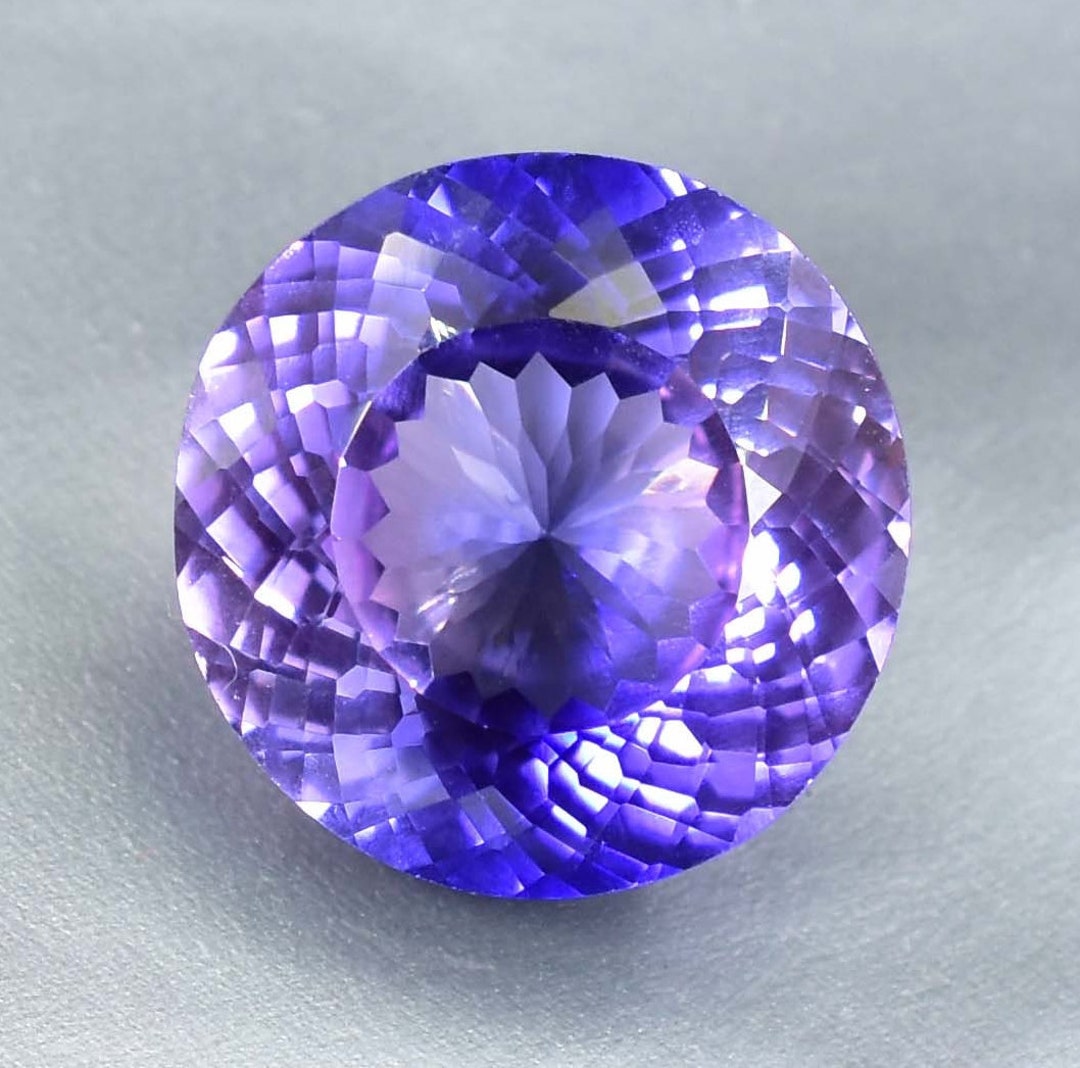 Flawless 22.85 Ct Natural Gray-purple Musgravite Round Cut Loose ...