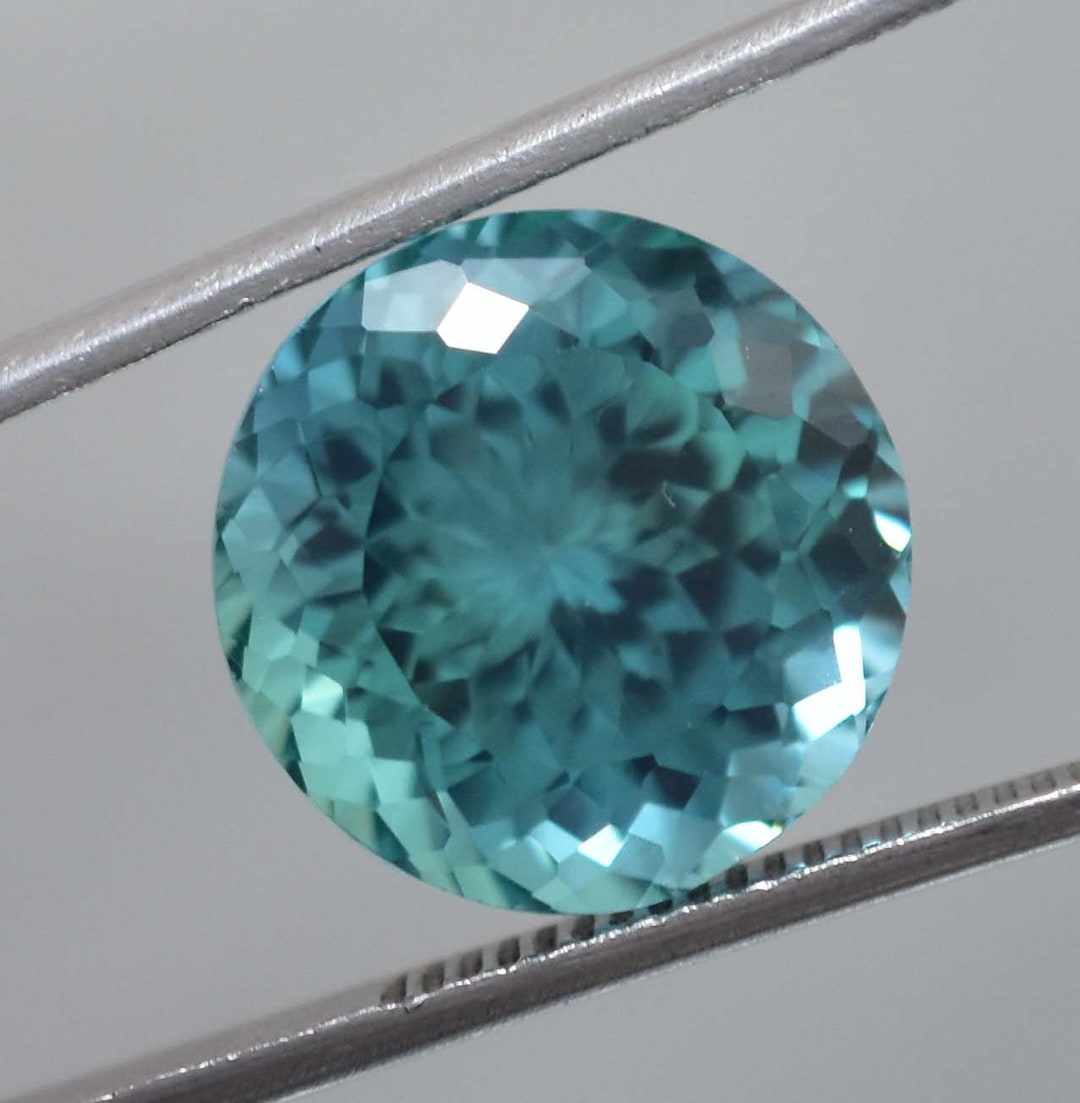 HUGE Flawless 15.40 Ct Natural Bi-color Ceylon Parti Sapphire Round Cut ...