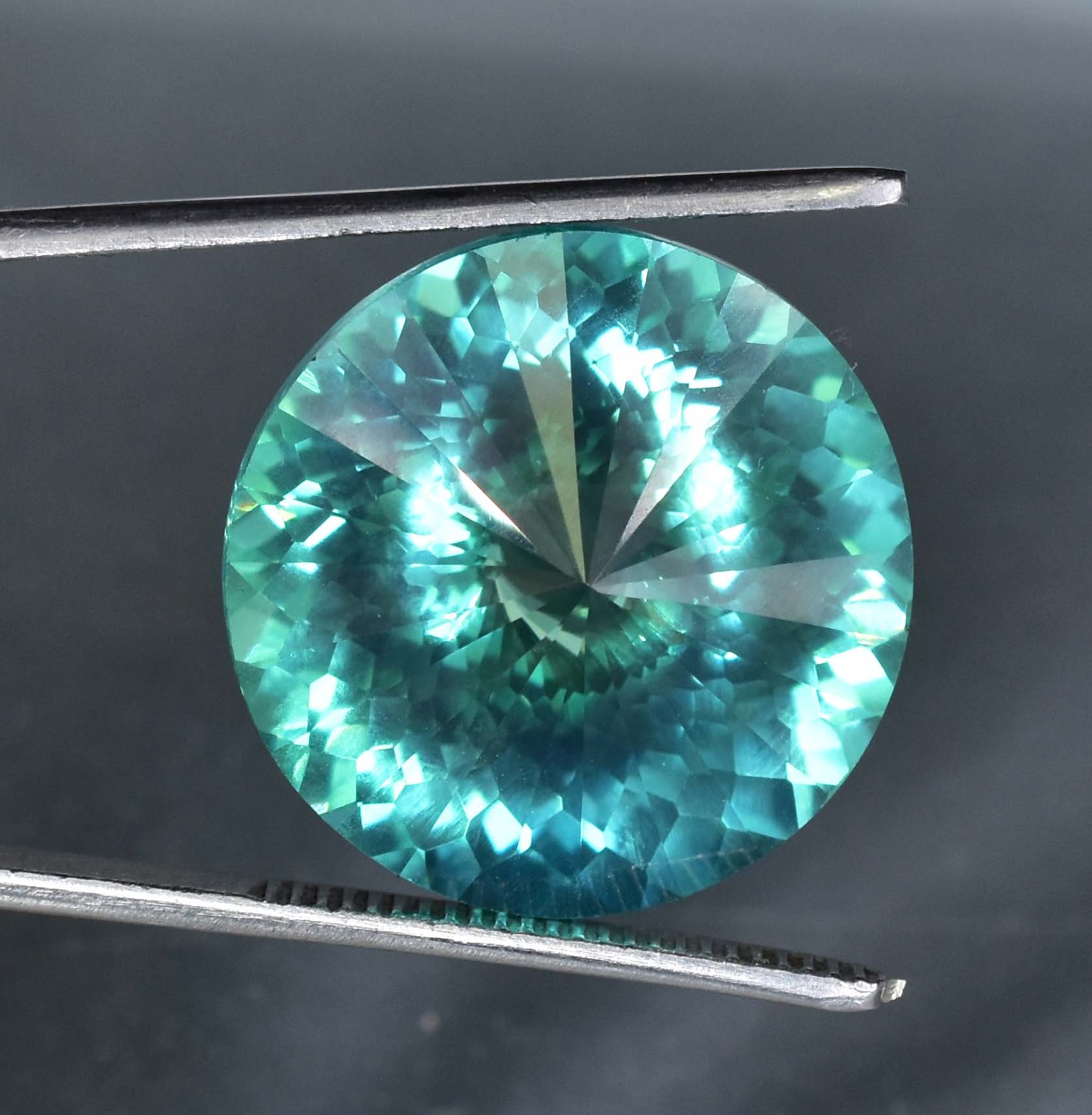 HUGE Flawless 44.05 Ct Natural Bi-color Ceylon Parti Sapphire Round Cut ...