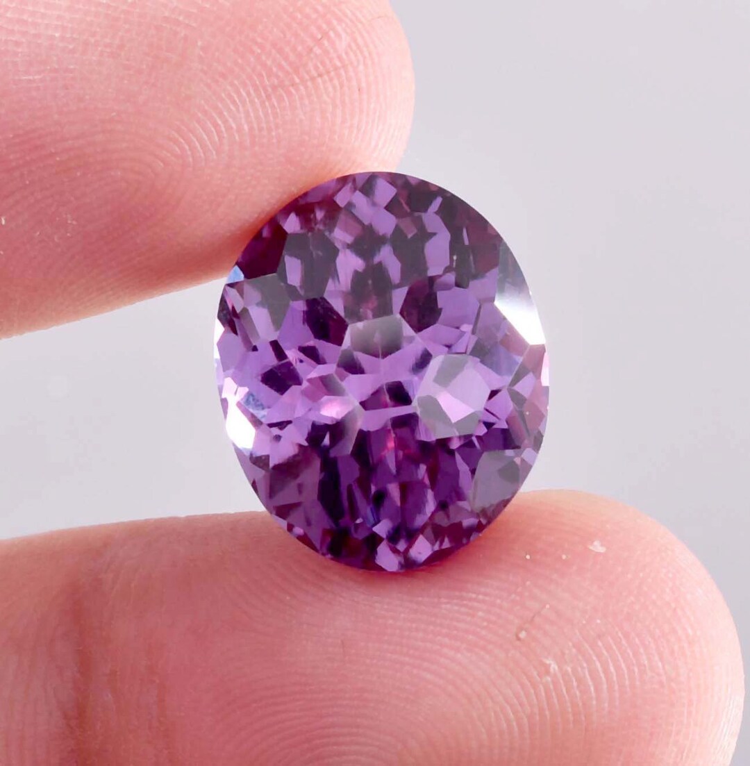 10 X 12 Mm Flawless 9.60 Ct Natural Color-change Grey Purple ...