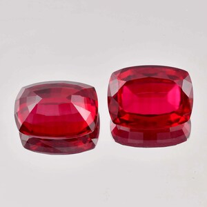 20 X 16 MM Pair FLAWLESS 46.80 Ct (100% Natural) Red Painite Burmese ...