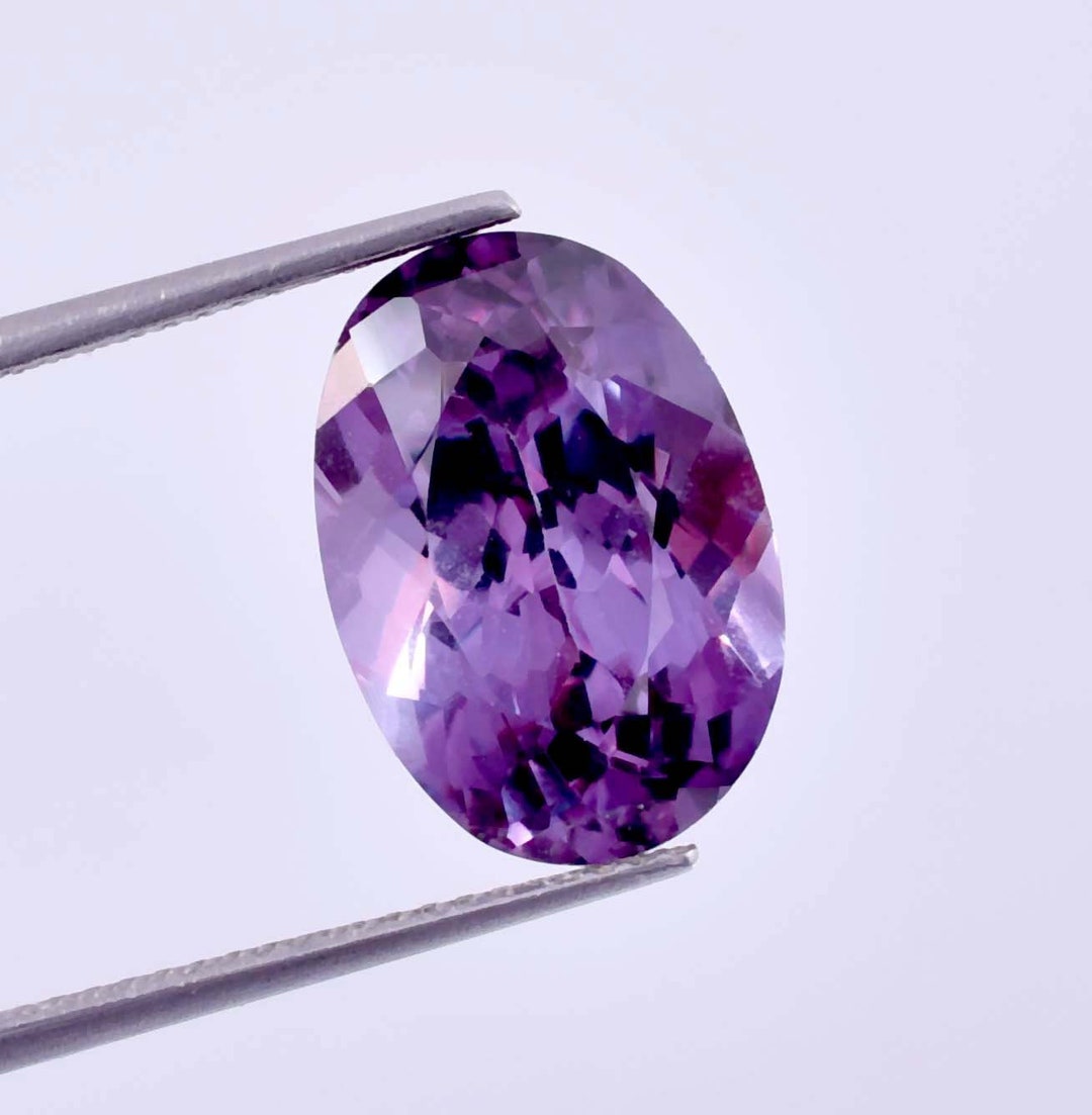 HUGE 13 X 9 Mm Flawless 7.80 Ct Natural Color-change Grey Purple ...