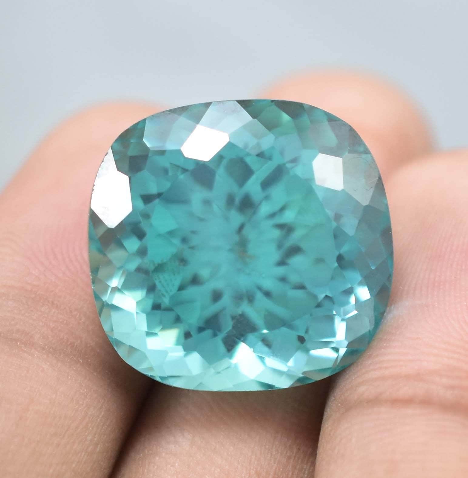 HUGE Flawless 57.10 Ct Natural Bi-color Ceylon Parti Sapphire Cushion ...