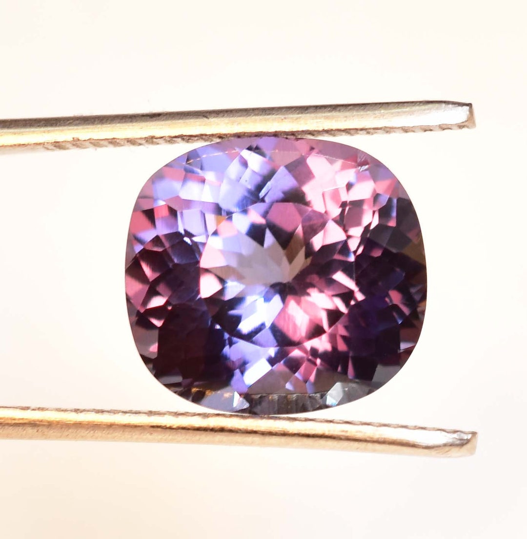 Flawless 11.00 Ct Natural Color-change Bi-color Grey Purple Alexandrite ...