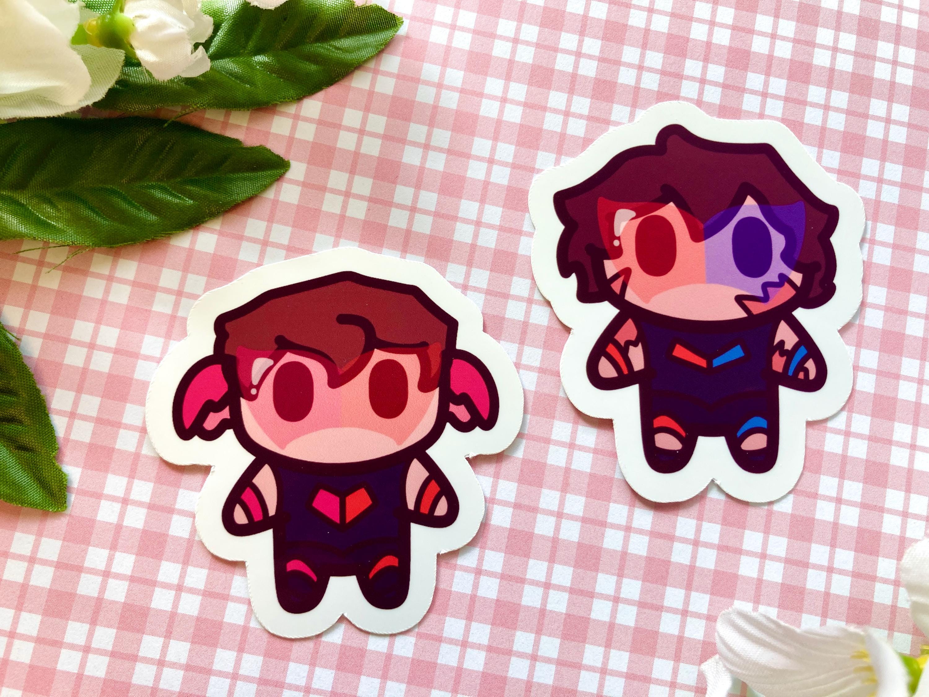 Cuteguy & Hotguy Magnet Acrylic Keychains and Stickers | Hermitcraft - Etsy