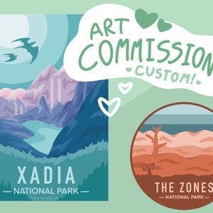 Custom Artwork Commission - Landscape / Cityscape Digital Fan Art ...