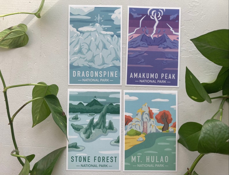 Dragonspine National Park Genshin Impact Mini Art Print | Etsy