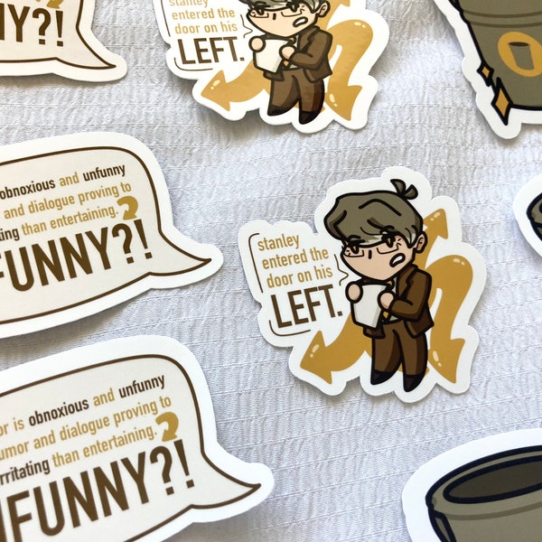 Stanley Parable Bucket Stickers - Etsy Ireland