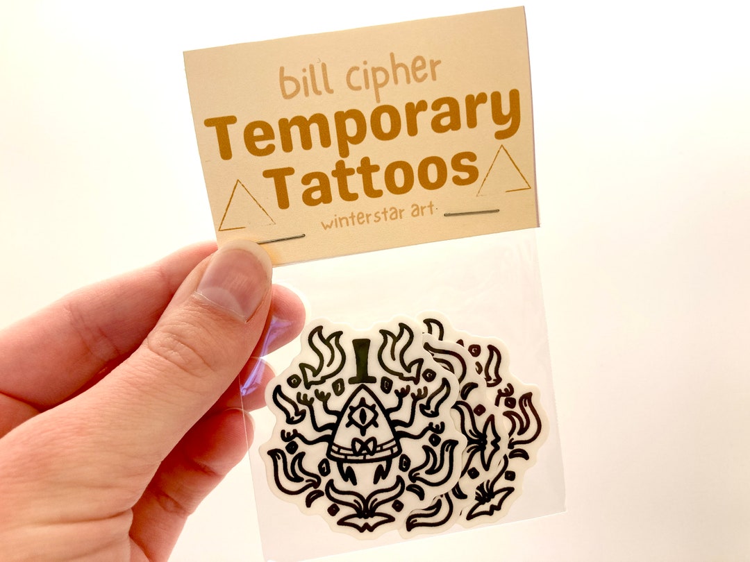 Bill Cipher Temporary Tattoos (3 Pack) - Etsy