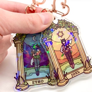 Life Series Duos Double-sided Acrylic Keychains | Grian, Scar, Tango ...