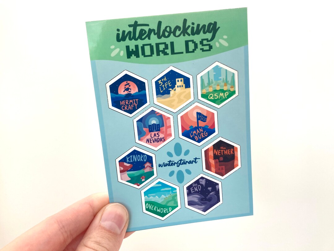 MCYT / Dream SMP Vinyl Sticker Sheet, QSMP, Hermitcraft, Life Series ...