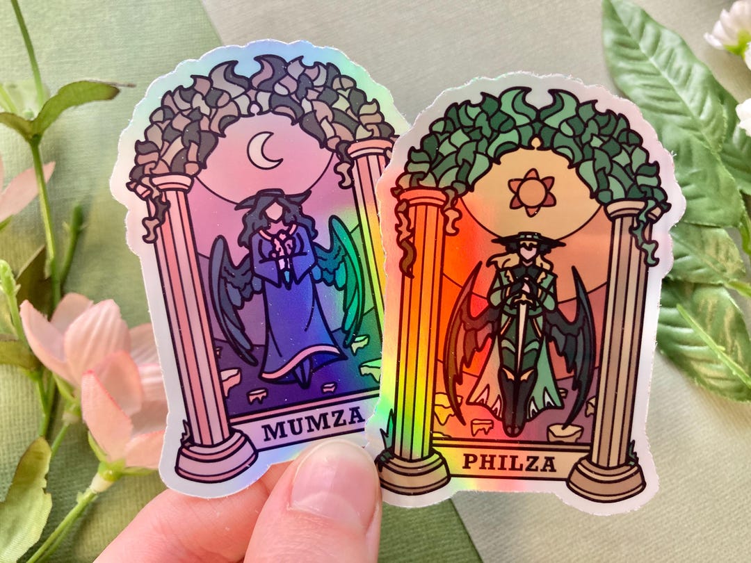 Dream SMP Characters Holographic Vinyl Stickers | Philza & Mumza - Etsy