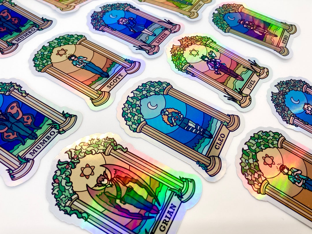 Pt 2 Life Series Characters Holographic Vinyl Stickers | Grian, Mumbo ...