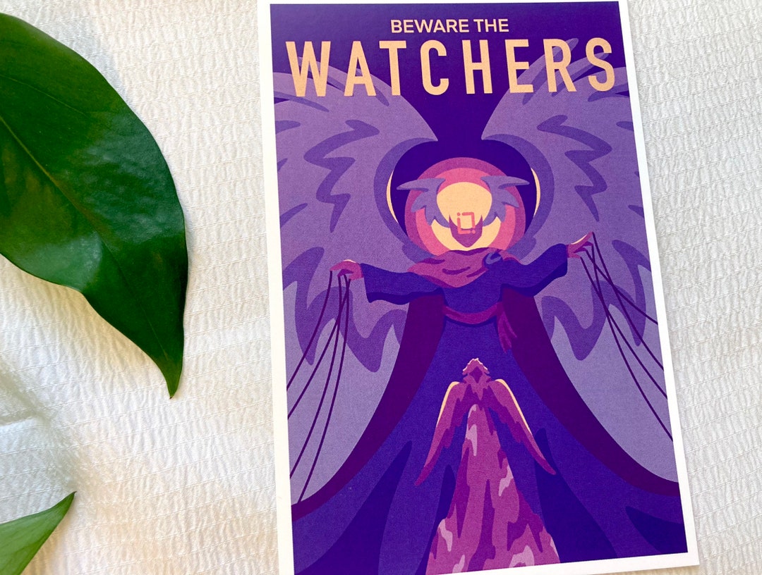 Beware the Watchers Hermitcraft / Life Series Mini Art Print - Etsy