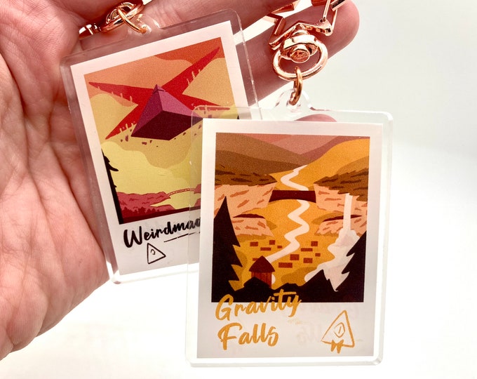 Gravity Falls Weirdmageddon Polaroid Double-sided Acrylic Keychains - Etsy