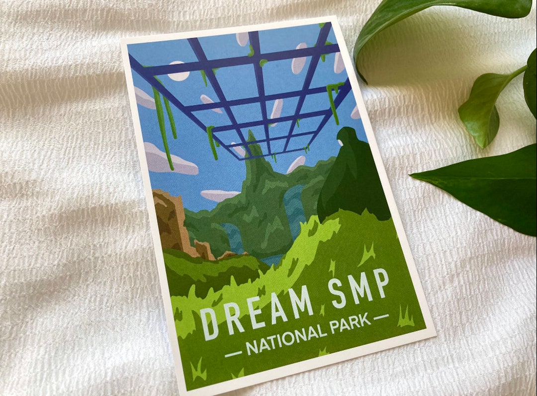 Dream SMP National Park Minecraft Mini Art Print DSMP, Aesthetic, Style ...