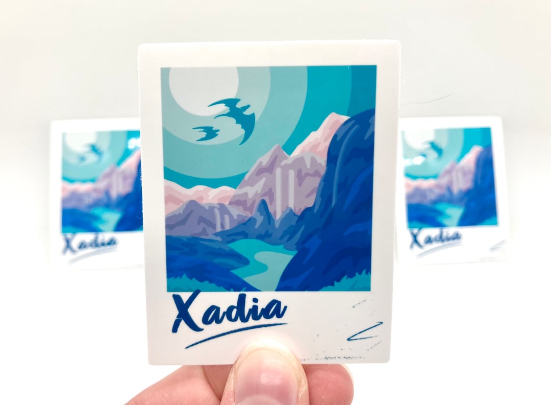 Xadia Polaroid Location Vinyl Stickers - the Dragon Prince - Etsy