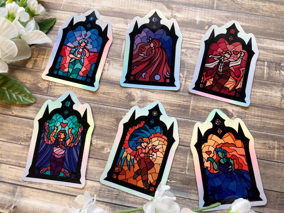 Life Series Winners Characters Holographic Vinyl Stickers | Grain ...